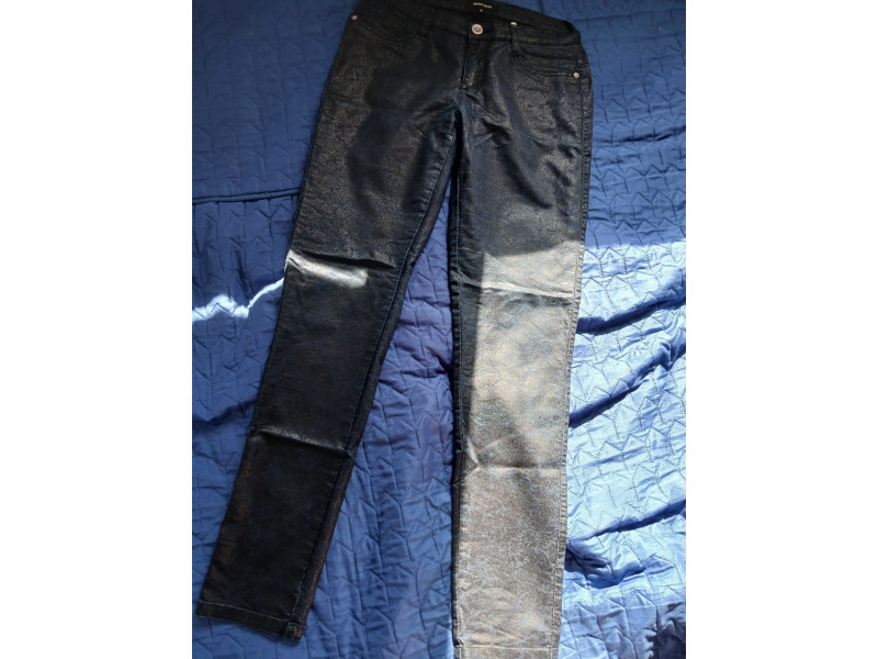 Geisha metalik teget sjajne pantalone, M