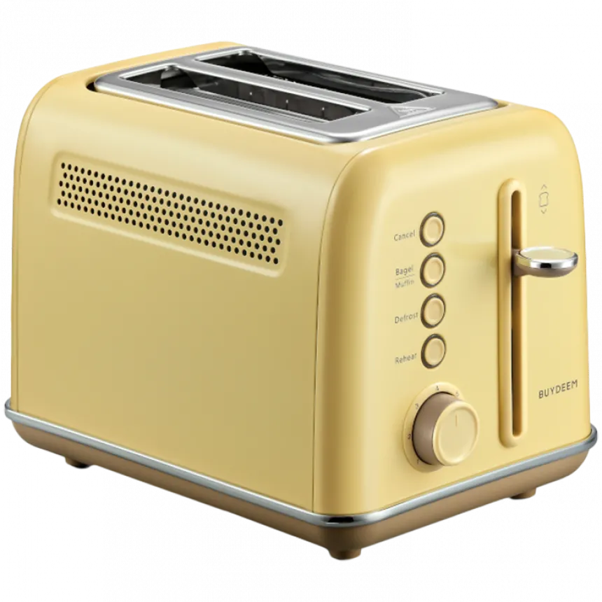 BUYDEEM 2 Slice Toaster, model DT620E, color Mellow Yellow, EU