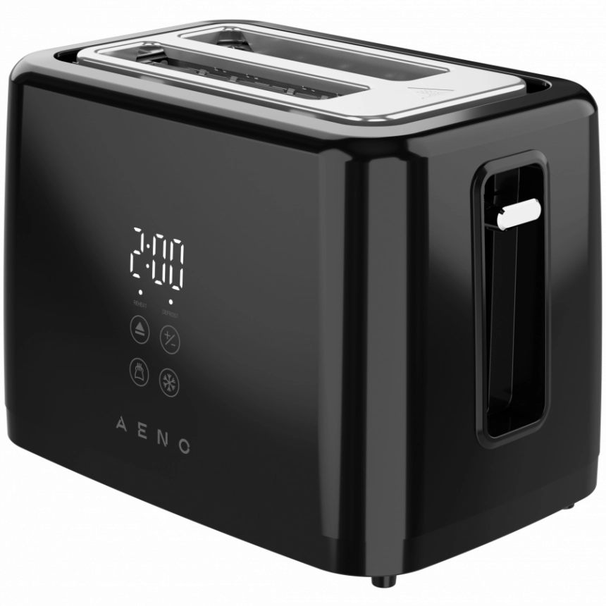 AENO Electric Toaster, black, 220-240V, 50-60Hz, 780-930W, 2 slots, 3 modes, 7 browning levels