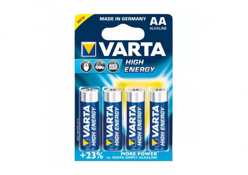 Baterija Varta LR6 High Energy AA, nepunjiva 1/4