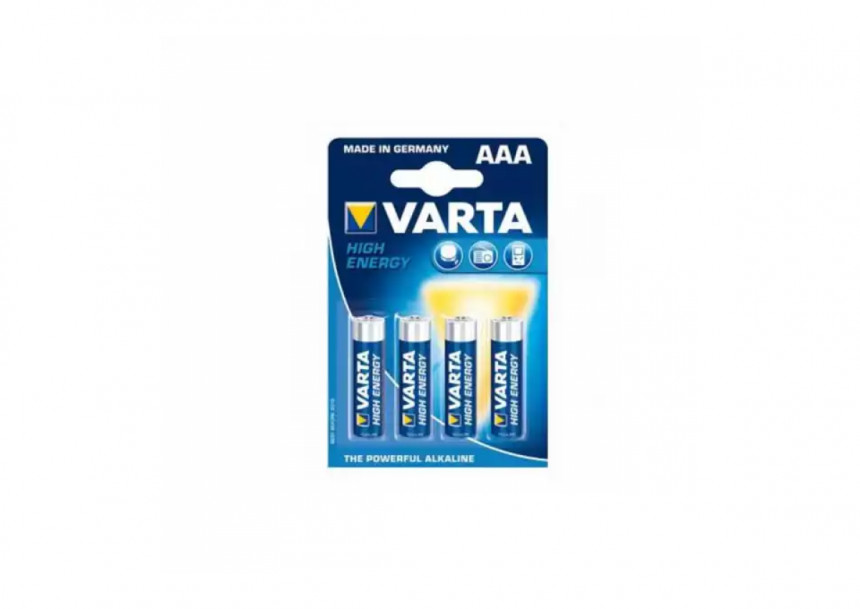 Baterija Varta LR3 High Energy AAA, nepunjiva 1/4