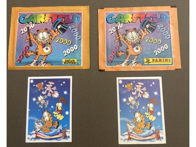 1996 Garfield 2000 2 Kesice Panini i Decje novine
