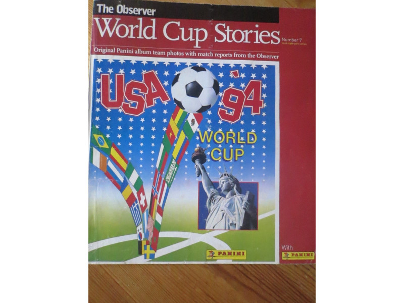 PANINI USA 94 THE OBSERVER WORLD CUP STORIES 7