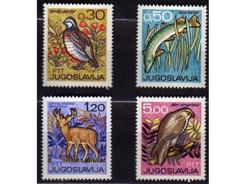 Jugoslavija 1967. cela serija Fauna MNH **