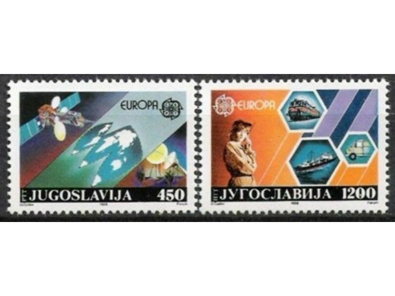 Jugoslavija 1988. cela serija Evropa CEPT MNH **