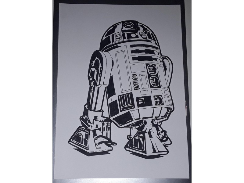 Crtez na hamer papiru 30 x 21,5 cm. - Star Wars