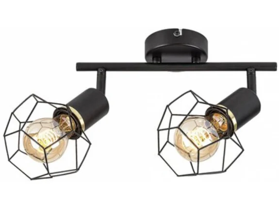 Rabalux Plafonjera Fran E27 2x MAX 40W mat crno (71066)