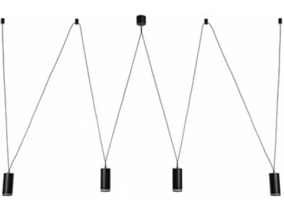Rabalux Visilica Senobia GU10 4X MAX 5W crna (73038)