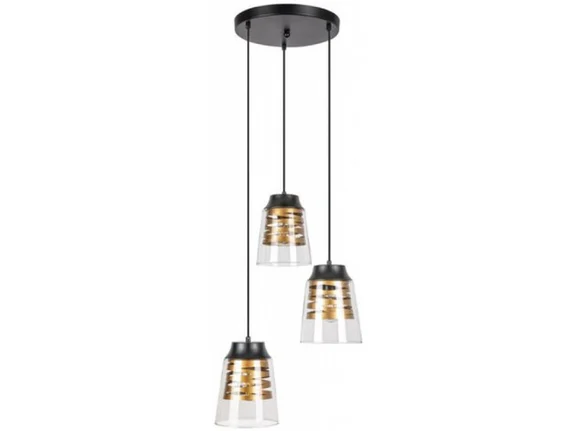 Rabalux Visilica Zenaida E27 3x MAX 60W mat crno (3545)