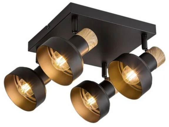 Rabalux Spot rasveta Saskia E14 4x MAX 15W crna (73058)