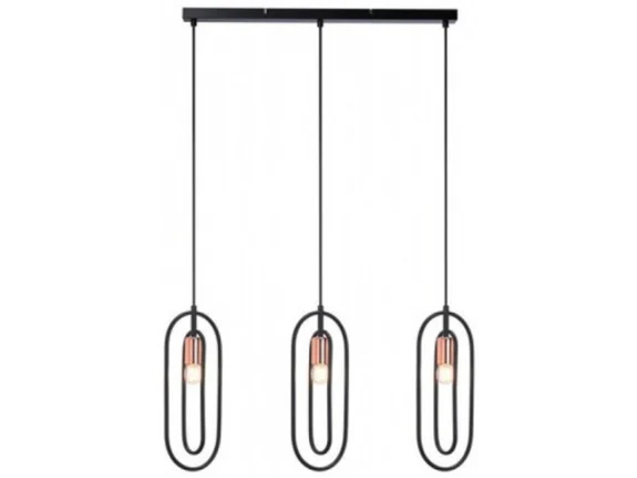 Rabalux Visilica Rovier E27 3x MAX 40W mat crno (72264)