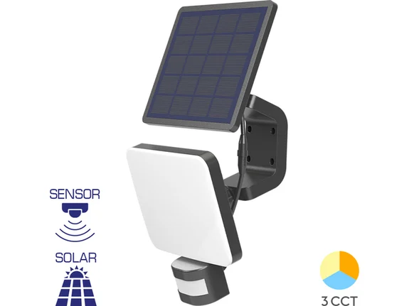 Braytron Led svetiljka Bry Solaris W2 15W 3In1 IP54 Solar Senzor BG36-00281
