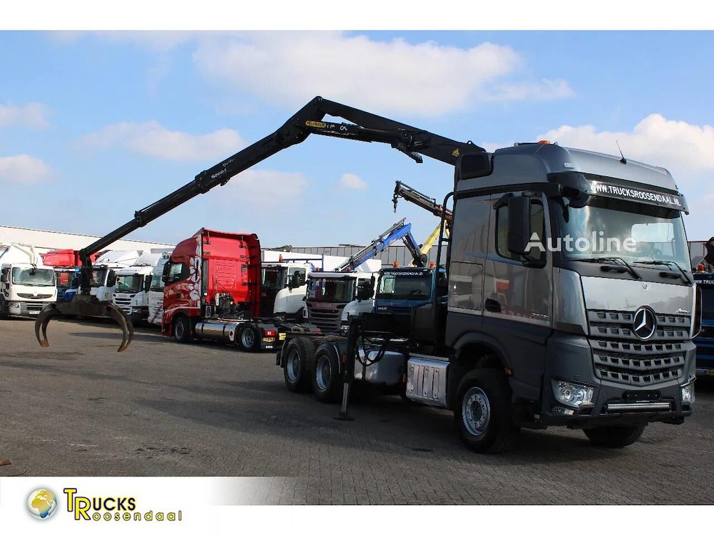Mercedes-Benz Arocs 2858 + PALFINGER Z15 (2022) + 6X4 + FOREST/WOOD/METAL EDI tegljač