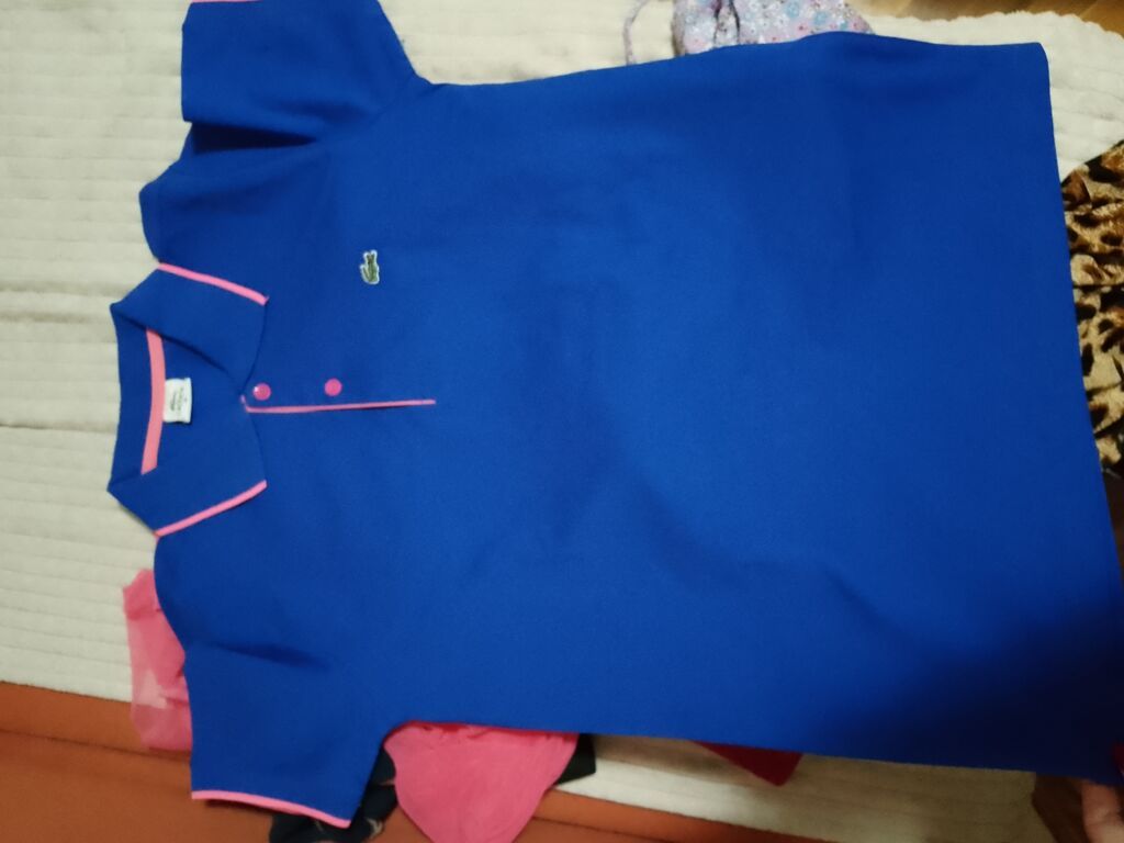 Lacoste polo haljina, ženska, plava sa roze detaljima. - Klasičan