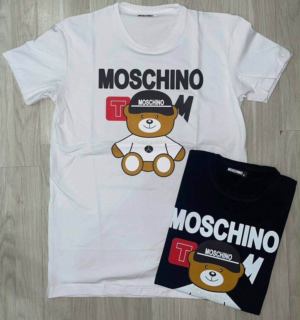 Men's T-shirt Moschino, bоја - Bela