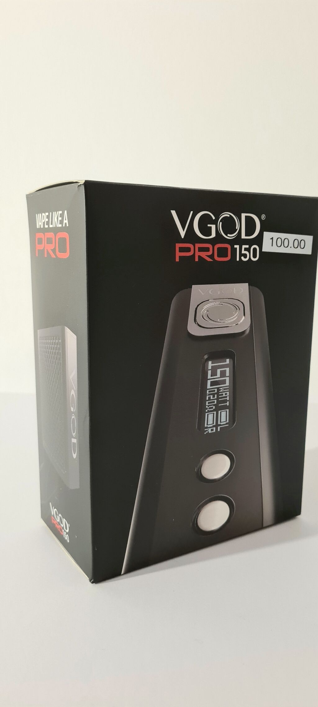 VGOD Pro 150 – mod za elektronsku cigaretu - Snaga do 150 W, prikaz
