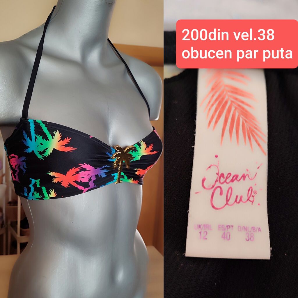 Gornji deo bikinija Ocean Club - Veličina: 38 (EU), na etiketi UK 12
