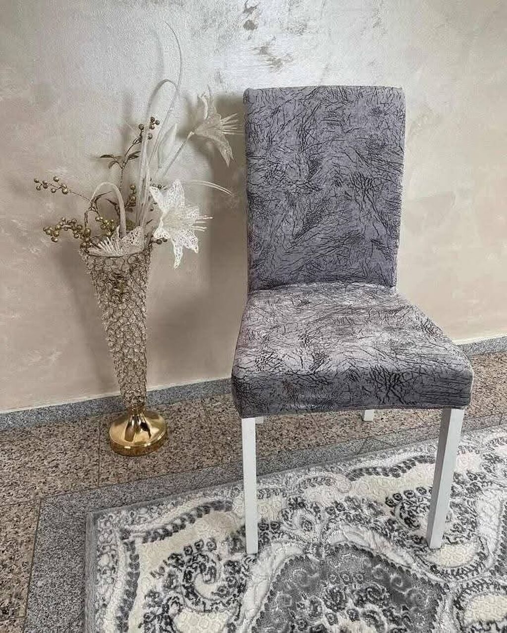 Navlaka za trpezarijske stolice – elastična, periva, više dezena Set 6