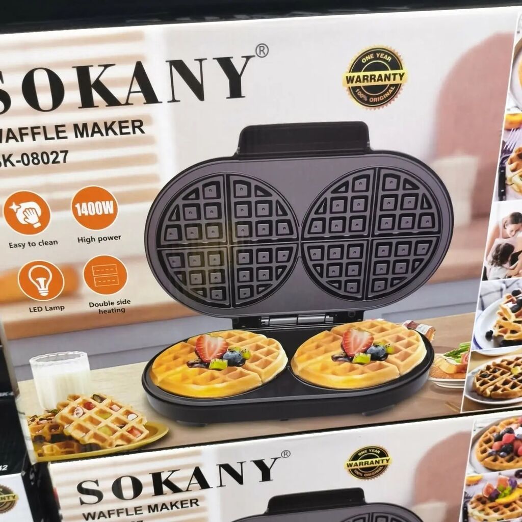 SOKANY aparat za vafle – model SK-08027 - Snaga: 1400 W (brzo