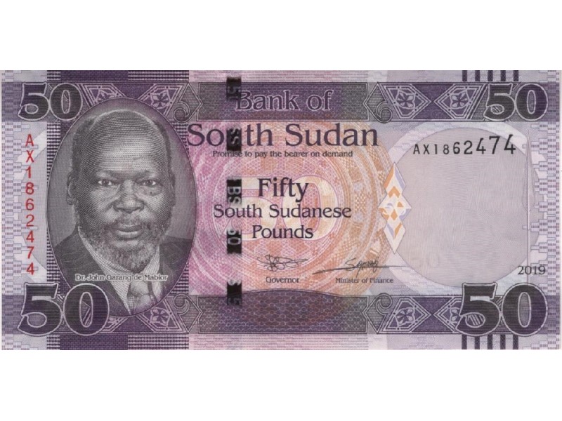 ** JUŽNI SUDAN - 50 FUNTI 2019. ** - U N C