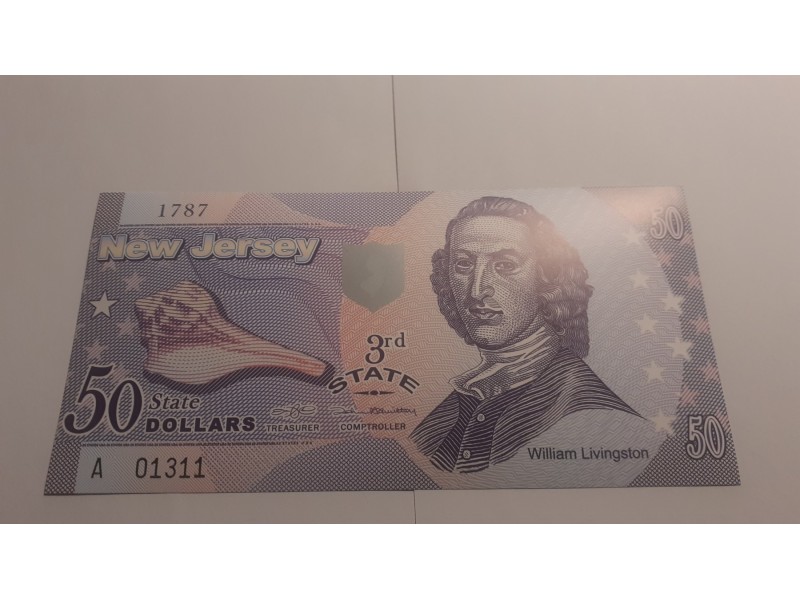 USA - NEW JERSEY - 50 DOLLARS - FANTAZIJSKA BANKNOTA