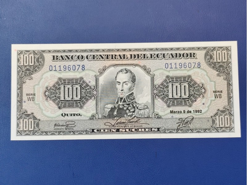Ekvador 100 sucres 1992 UNC