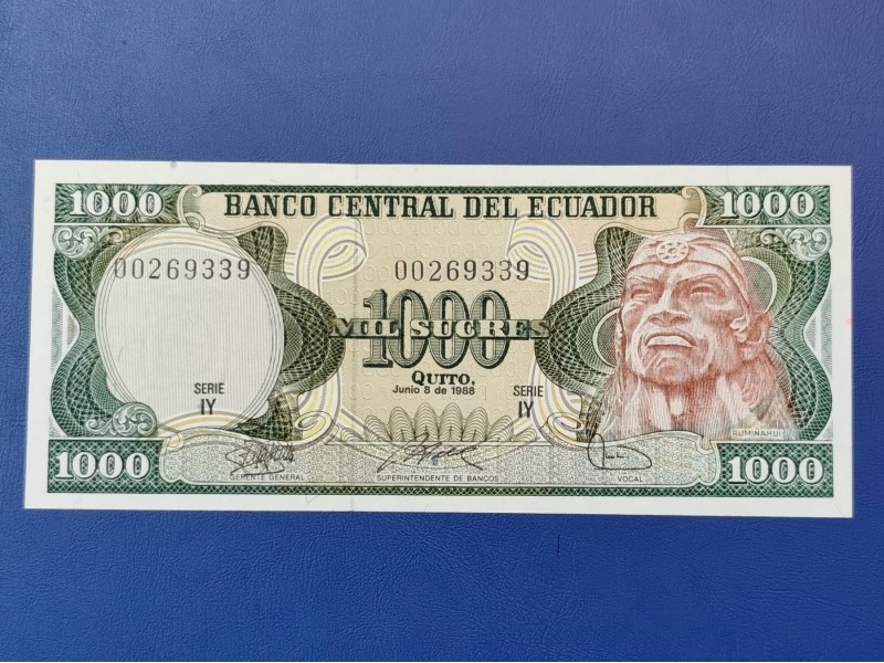 Ekvador 1000 sucres 1988 UNC