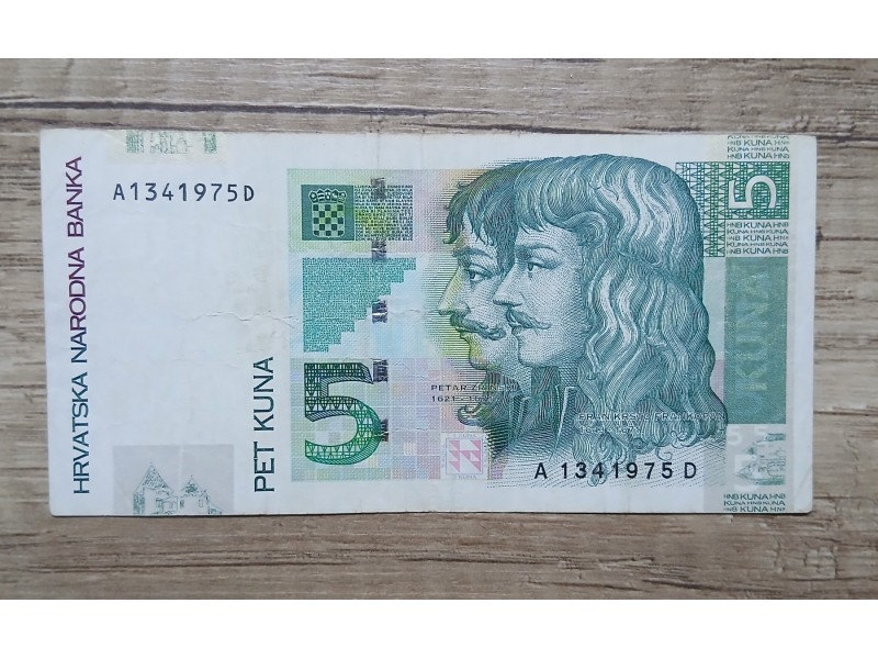 N 375 - Hrvatska - 5 kuna 2001 - opis -