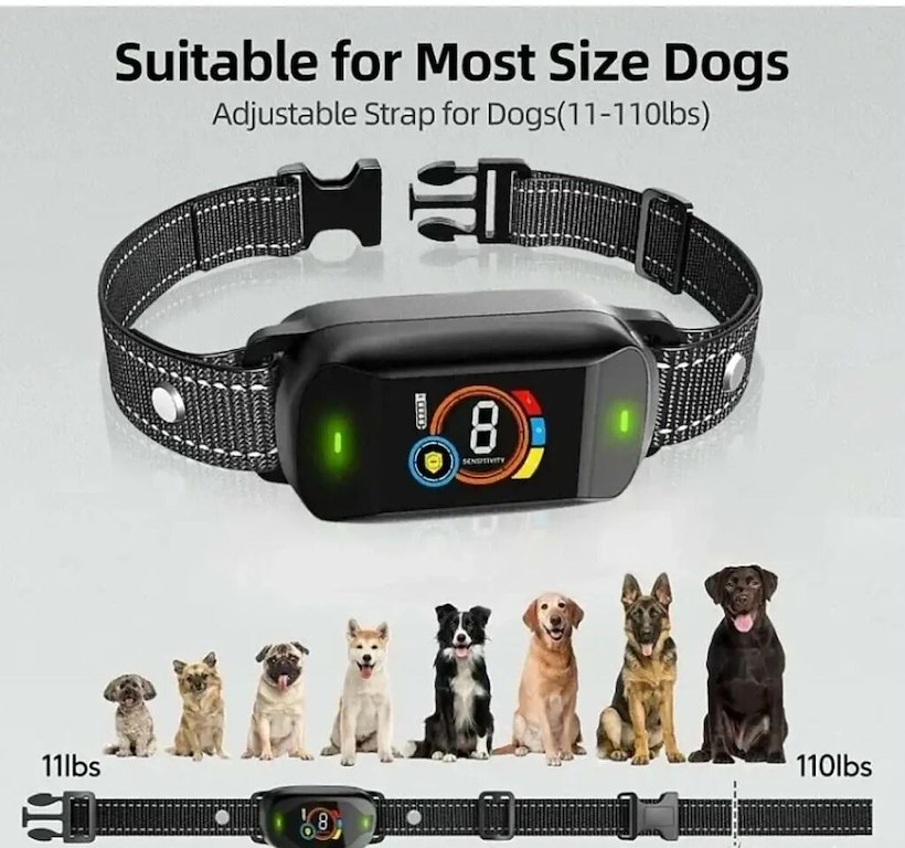 Elektronska ogrlica za kontrolu lajanja – SAFE Dog Bark Control Collar