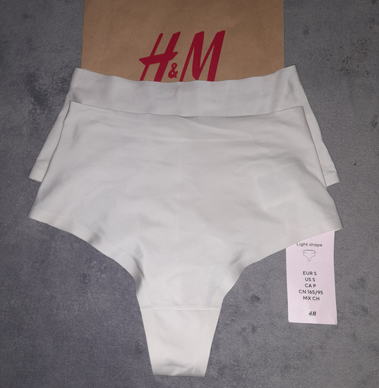 H&M 2kom nude light shape steznik brazilke NOVO!%