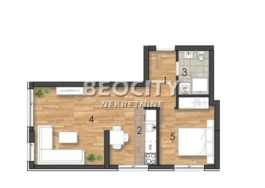 Dvosoban stan, Novi Sad - Telep | Prodaja · 44m² · 120.313€