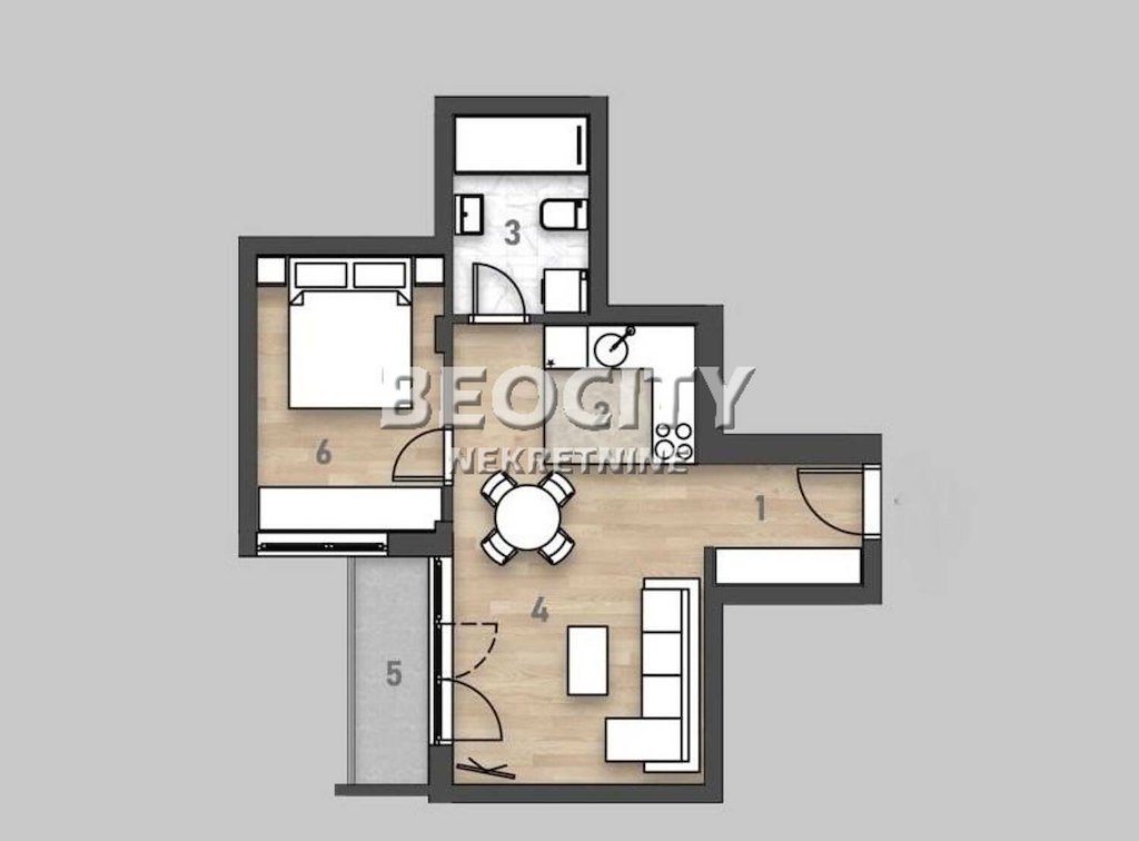 Dvosoban stan, Novi Sad - Salajka | Prodaja · 43m² · 133.610€