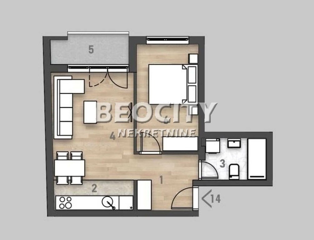 Dvosoban stan, Novi Sad - Salajka | Prodaja · 46m² · 142.912€