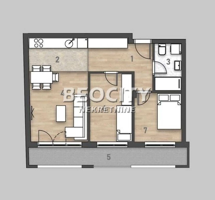 Trosoban stan, Novi Sad - Salajka | Prodaja · 60m² · 184.677€
