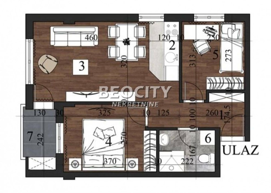 Trosoban stan, Novi Sad - Grbavica | Prodaja · 46m² · 157.000€