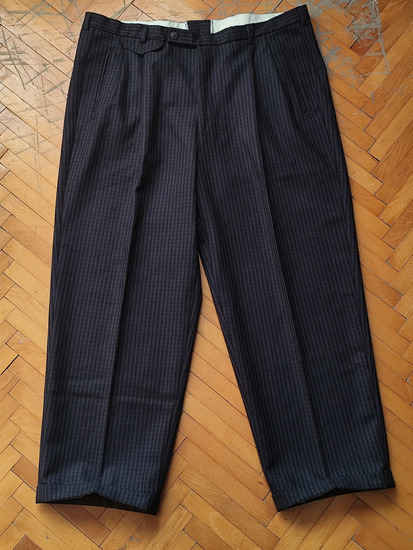 VRH straftaste vintage elegantne vunene pantalone