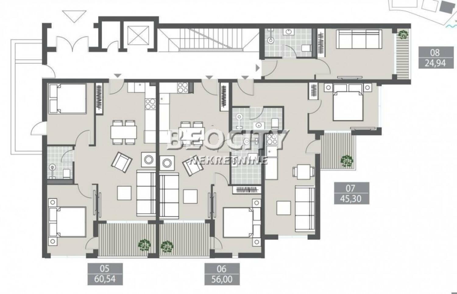 Dvosoban stan, Tivat - Centar | Prodaja · 56m² · 224.100€