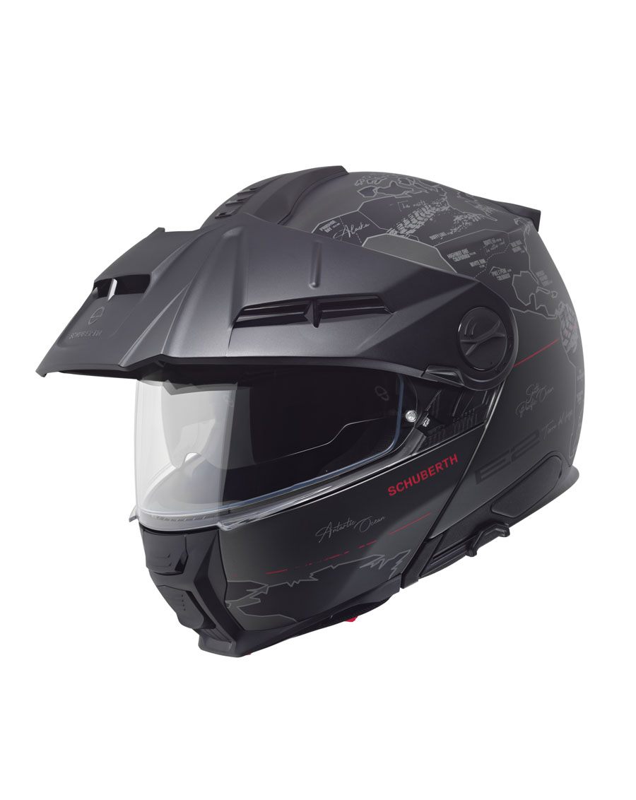 Schuberth flip-up adventure kaciga E2 Atlas siva