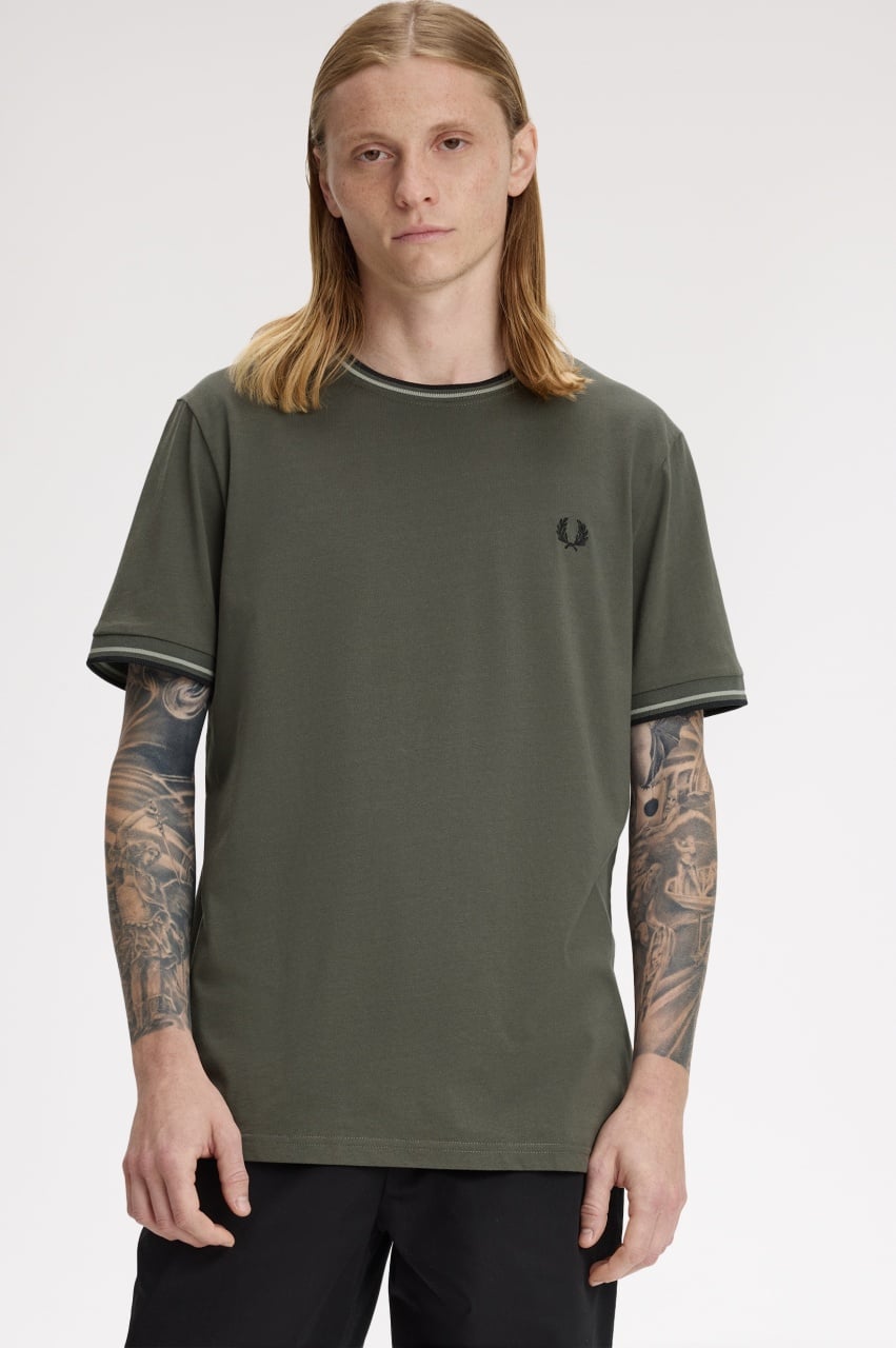 FRED PERRY TWIN MAJICA FGREENSB