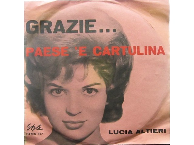Lucia Altieri – Grazie Vinyl, 7`, 45 RPM