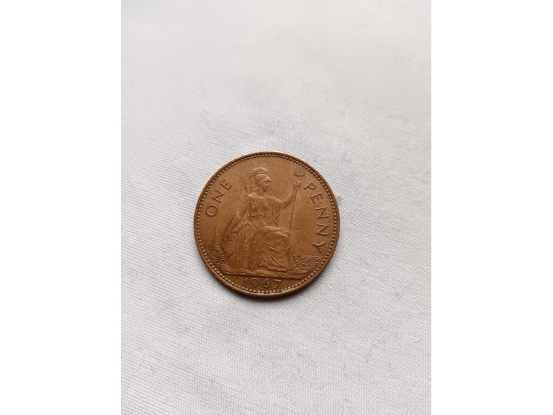 Велика Британија 1 пени,1967 год.
