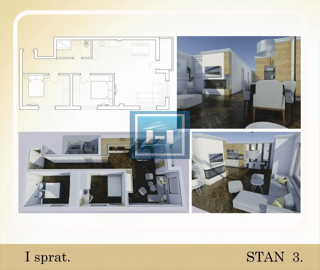 Prodaja, trosoban stan, 69m², Aqua park, Jagodina