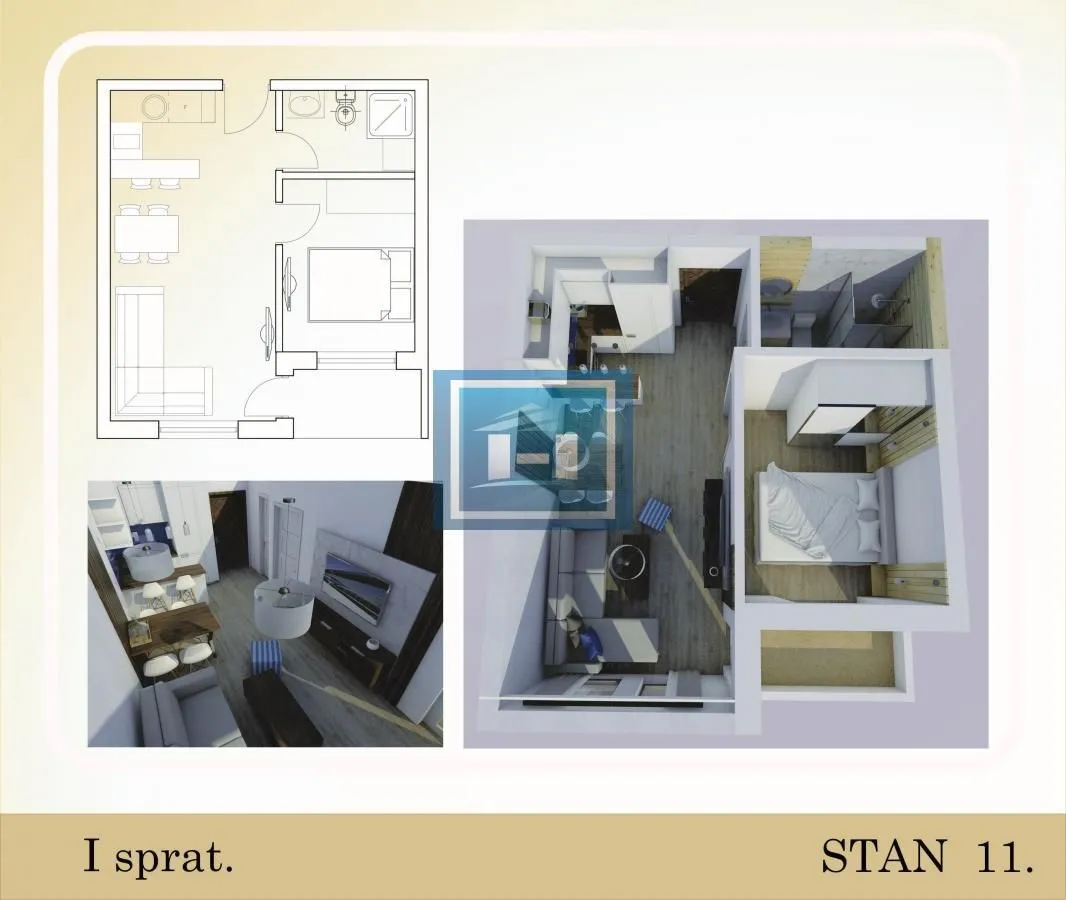 Prodaja, jednosoban stan, 34m², Aqua park, Jagodina