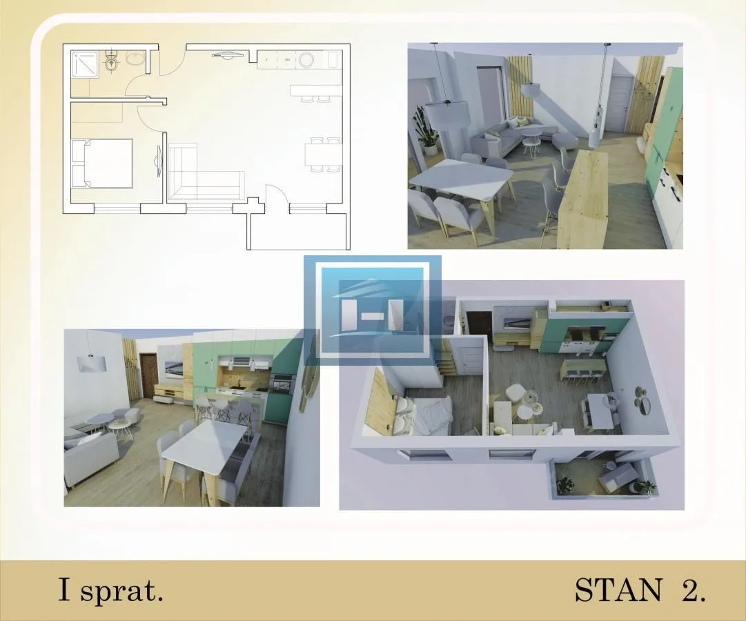 Prodaja, jednosoban stan, 46m², Aqua park, Jagodina