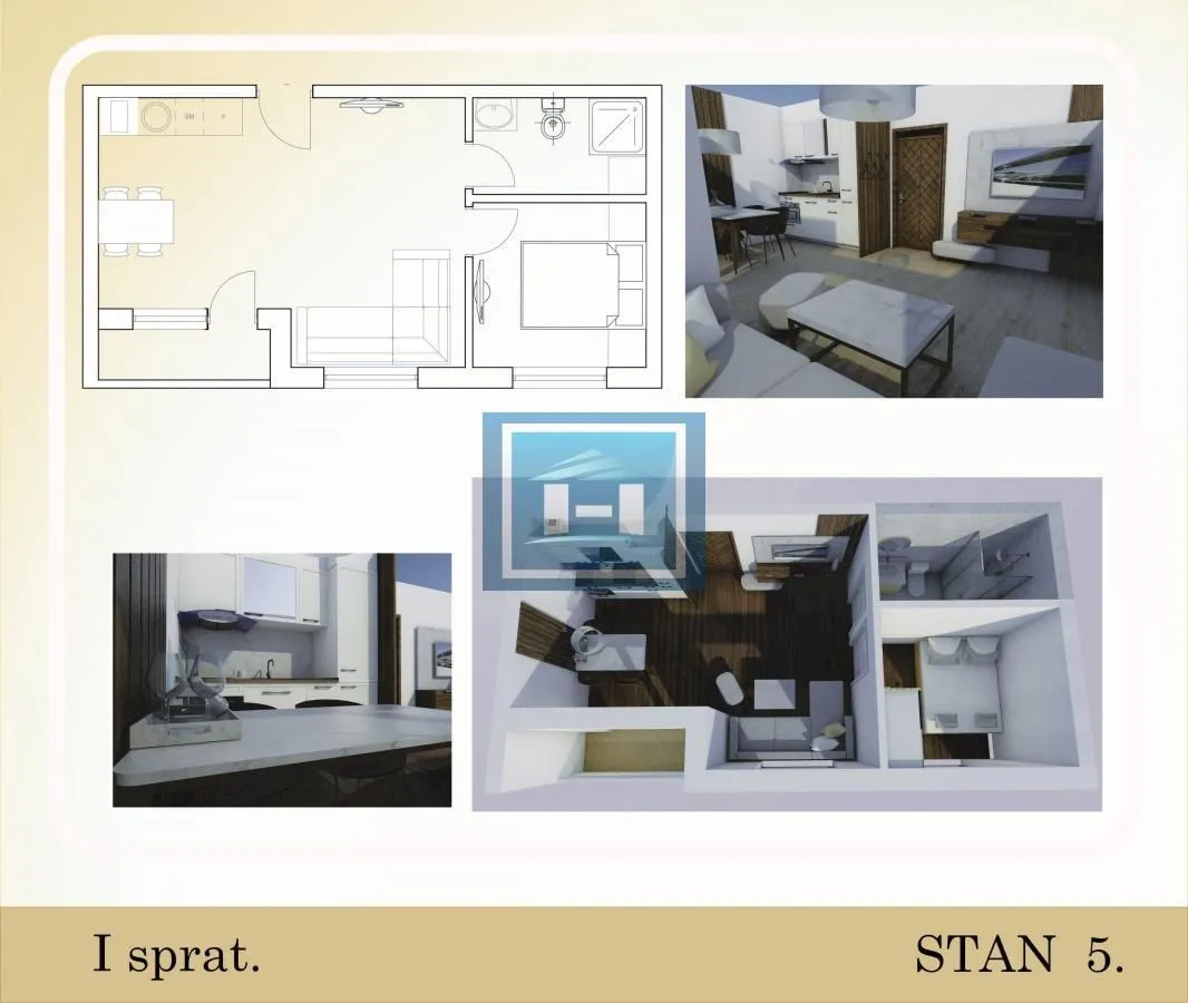 Prodaja, jednosoban stan, 35m², Aqua park, Jagodina