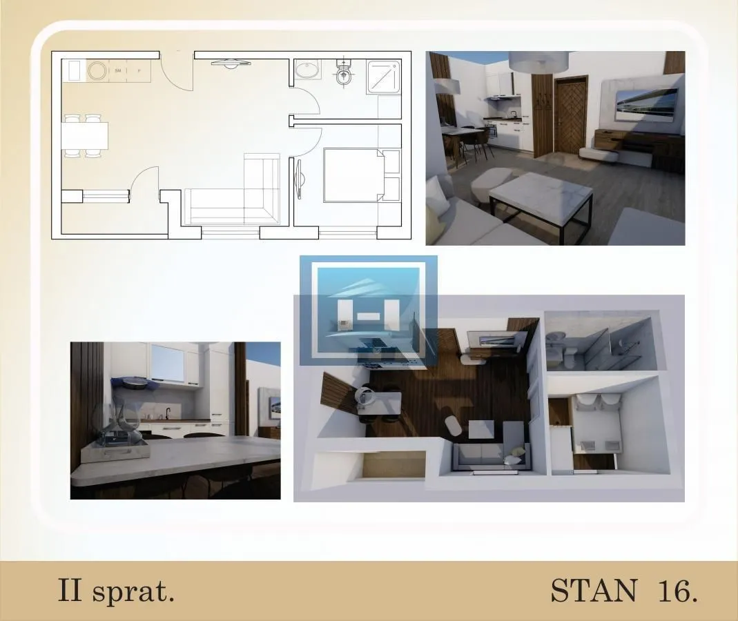 Prodaja, jednosoban stan, 35m², Aqua park, Jagodina