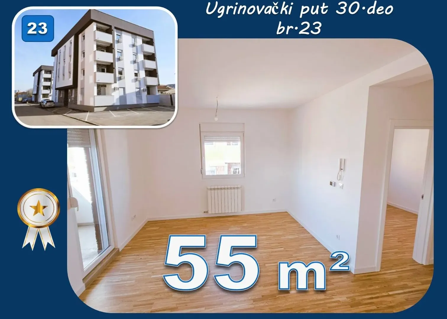 Prodaja, dvosoban stan, 55m², Altina, Beograd