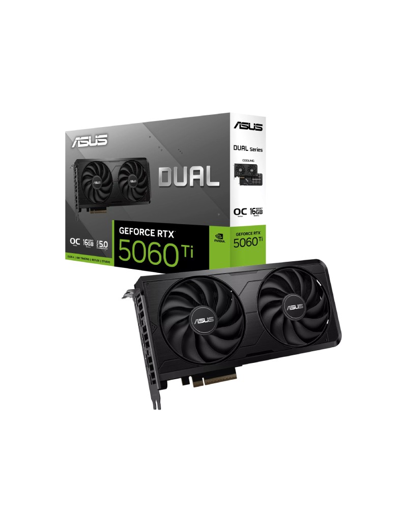 ASUS nVidia GeForce RTX 5060 Ti 16GB 128bit DUAL-RTX5060TI-O16G-EVO