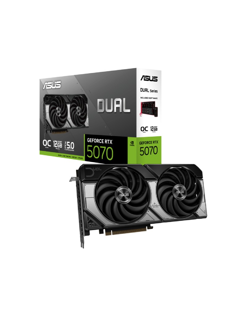 ASUS nVidia GeForce RTX 5070 12GB 192bit DUAL-RTX5070-O12G