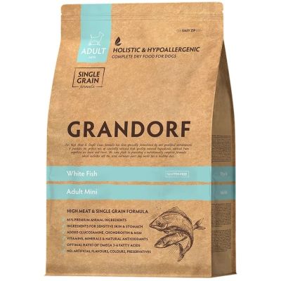 Grandorf Dog Adult Mini Bela Riba 1kg